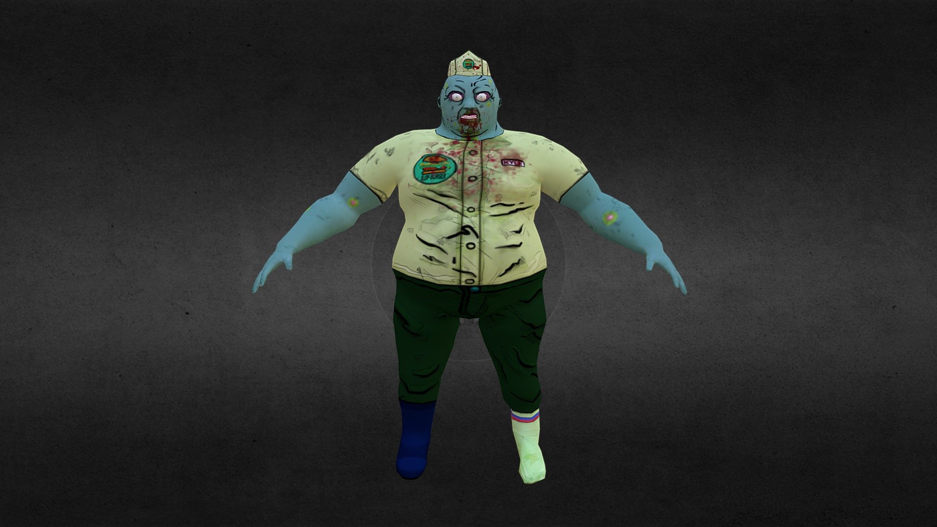 Bloater Zombie - 3D model by Alex Dunning (@thedarkpoof) [6fe2255 ...