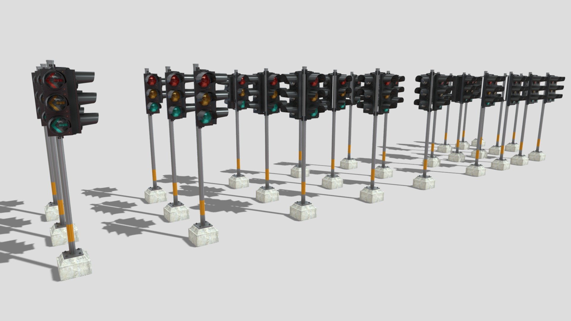 Sinowatcher Malaysia Traffic Signal Set 1 - Download Free 3D model by ...