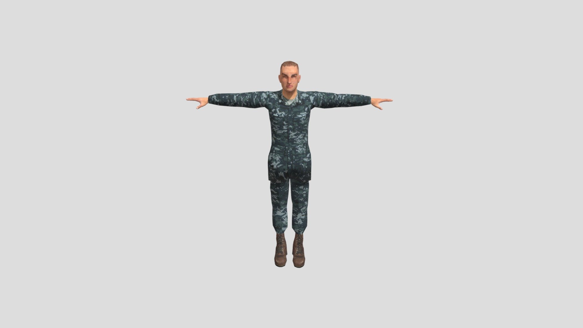 Drew Kressler Rigged Man - Download Free 3D model by drewkressler ...