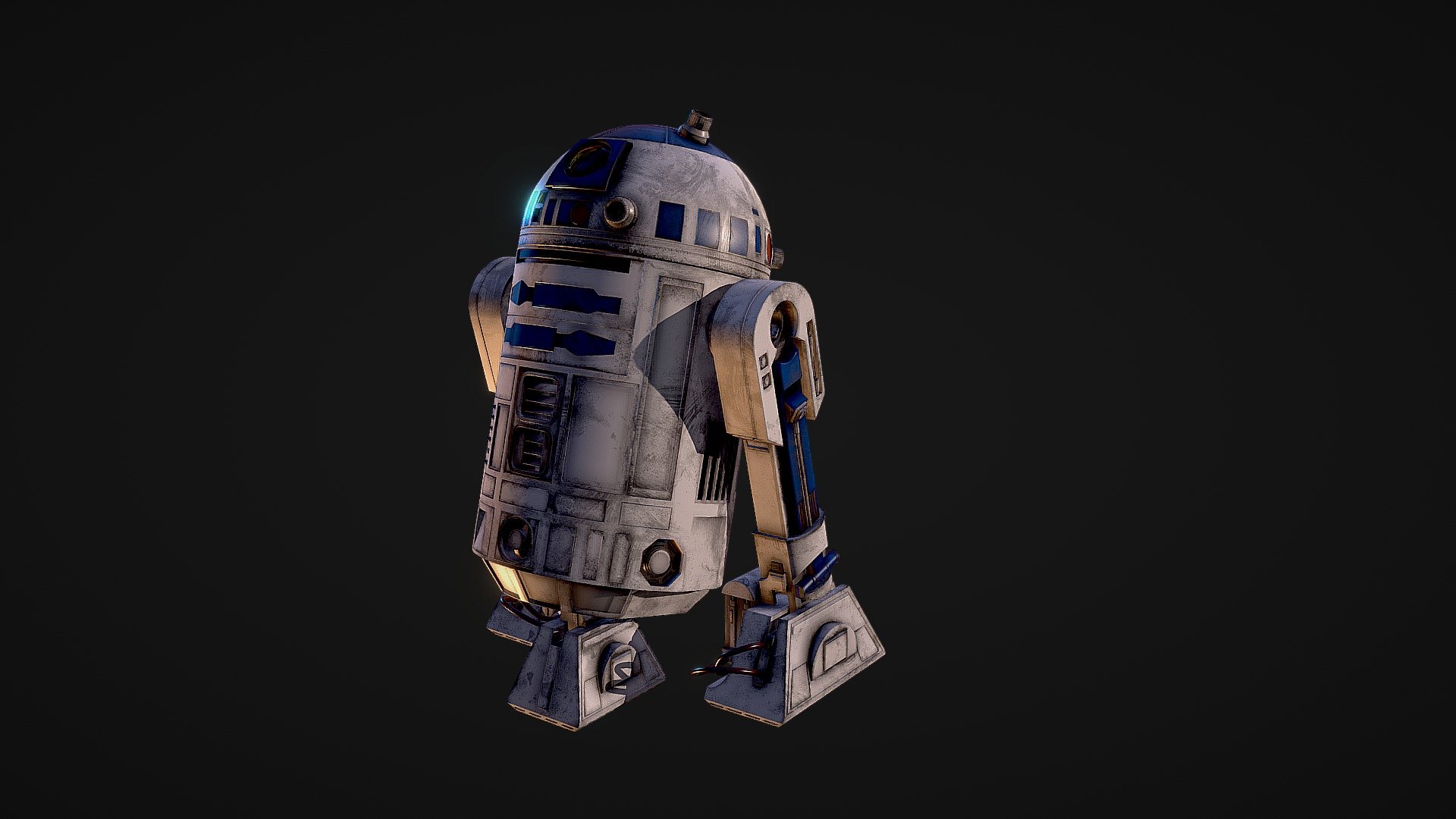 R2D2 Star Wars - 3D model by katedra.604 (@OsatpHirniak) [6fe5568 ...