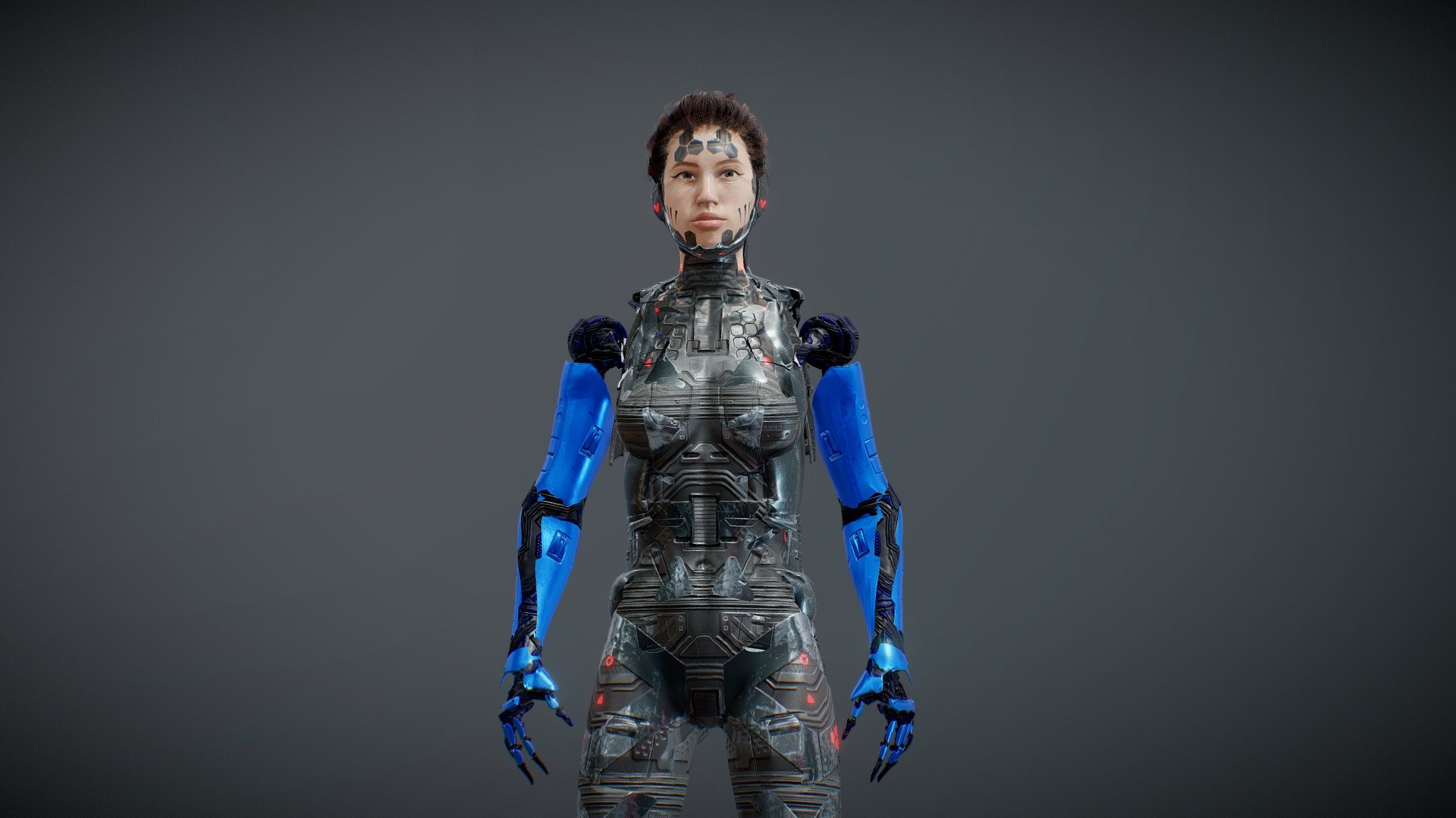 Character Cyber Japan By Oscar Creativo Buy Royalty Free 3d Model By Oscar Creativo Oscar 