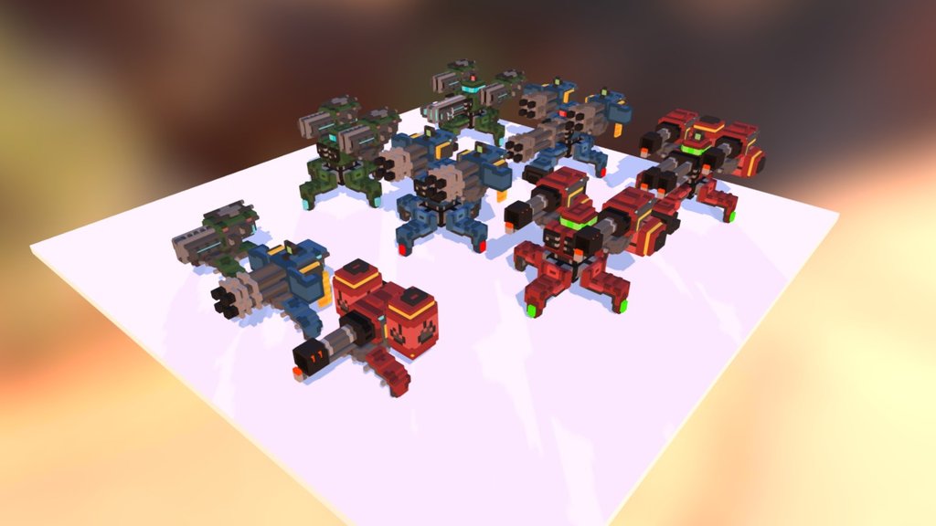 Turret Branches and Upgrades - 3D model by critical-annihilation ...