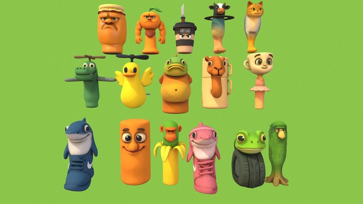 Sprunki 3D models - Sketchfab
