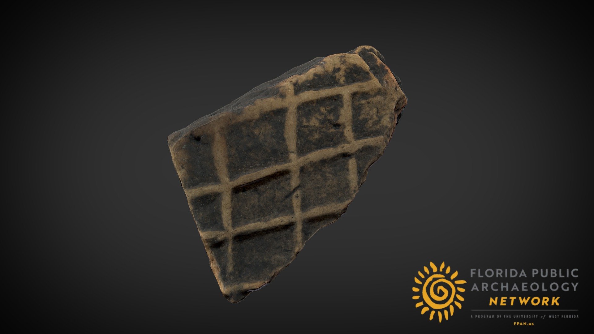 St. Johns Checked Stamped Pottery - 3D model by Florida Public ...