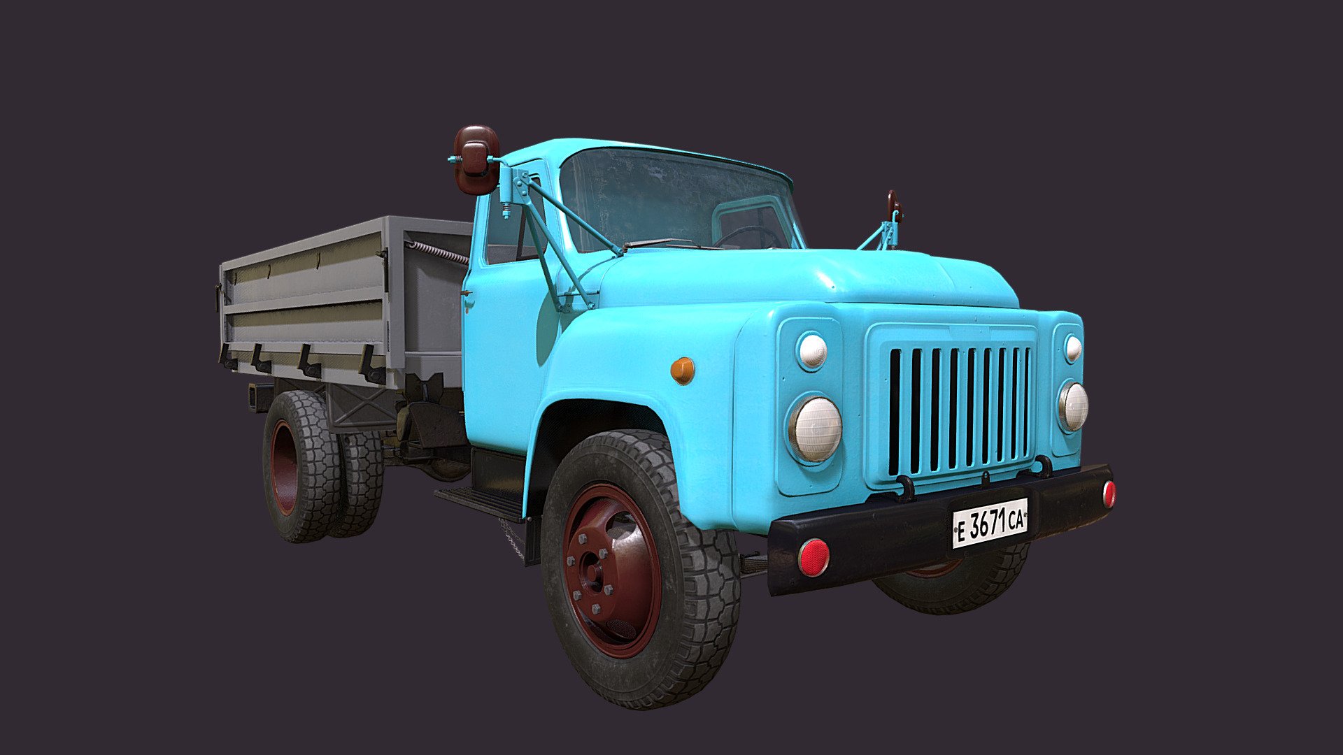 Gaz-52 truck, new version - Download Free 3D model by trivial.cat ...