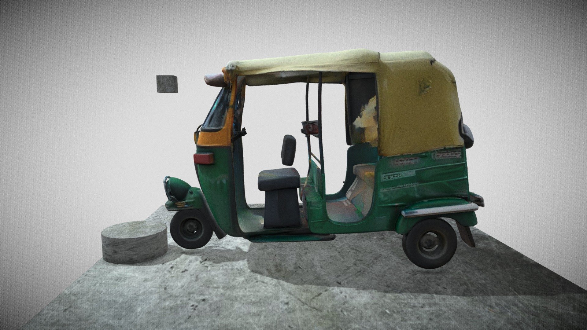 Auto Rickshaw(Tuk-Tuk) Model Lookdepth. - Download Free 3D model by ITZ ...