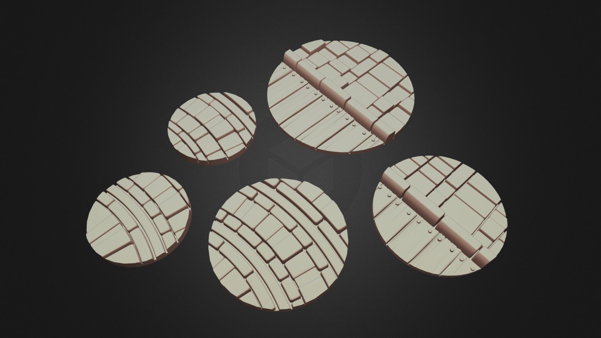 Base inserts: Stone Pavement set (30,40,50mm) - Buy Royalty Free 3D ...