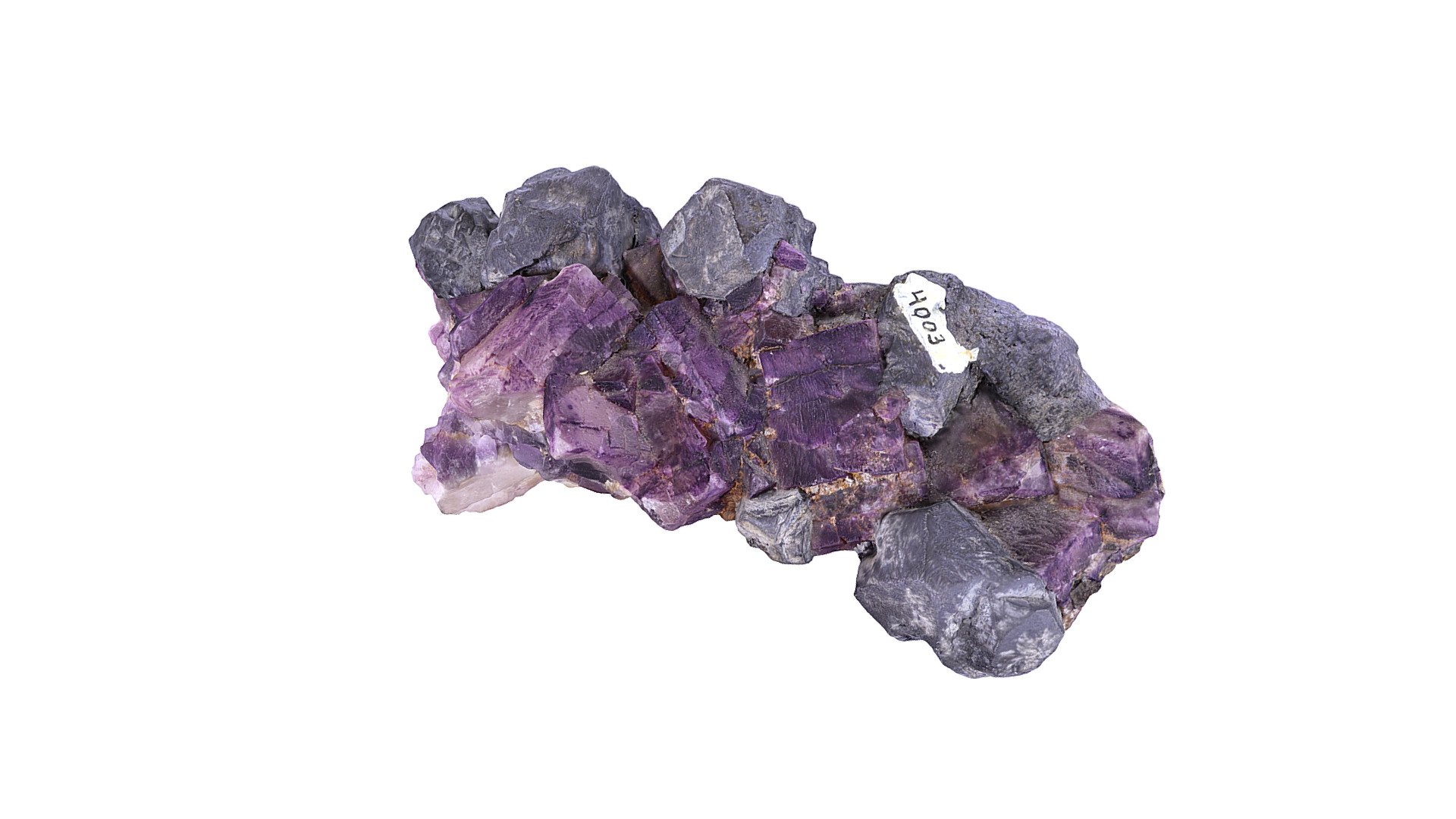 Fluorite with galena #4003 07-27-2020 - 3D model by rocksandminerals ...