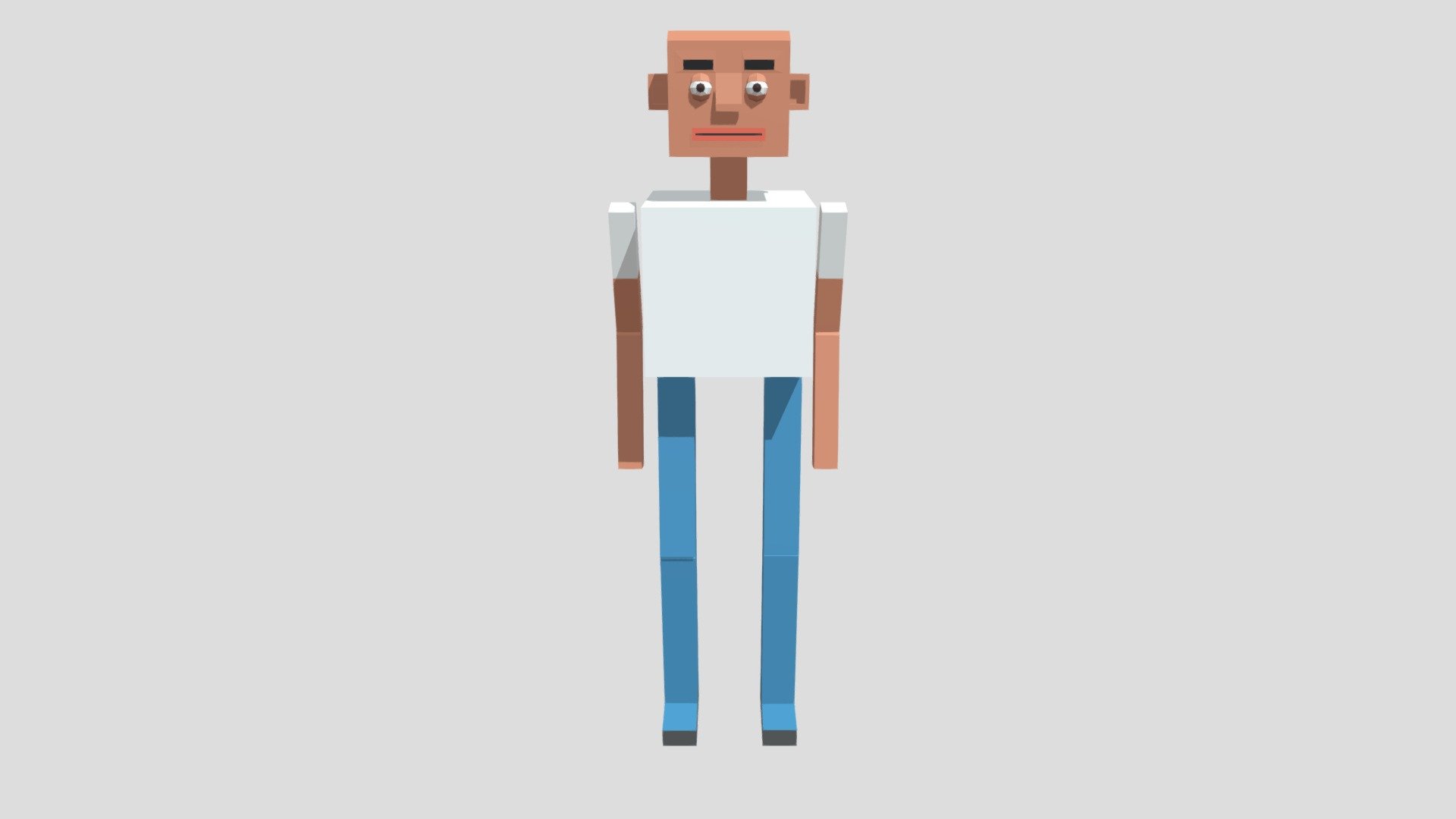DUCK- Lester- Blok Man_ Heirarchy Rig_v2 - 3D model by misterjonlwebb ...