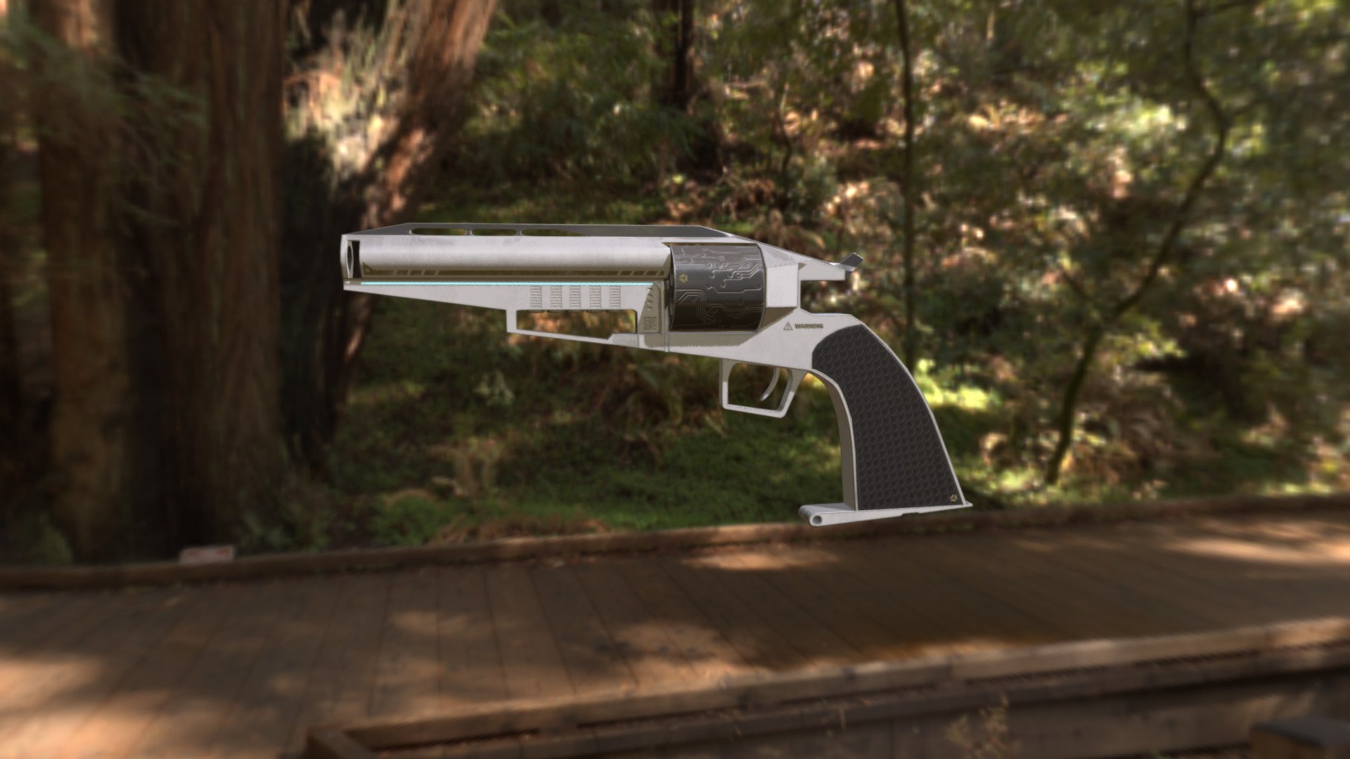 .50 cal Futuristic Revolver - 3D model by Indants Studio (@Indants ...