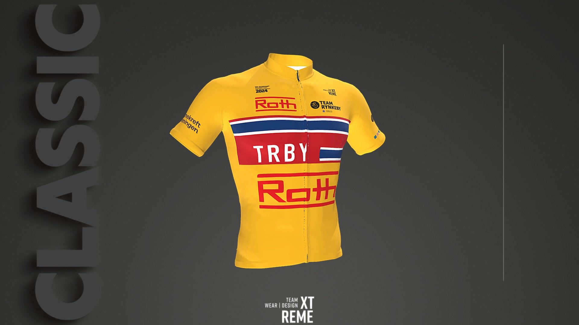 TRBY Sponsor jersey 03167 Team Roth Norge - 3D model by Konggaard ...