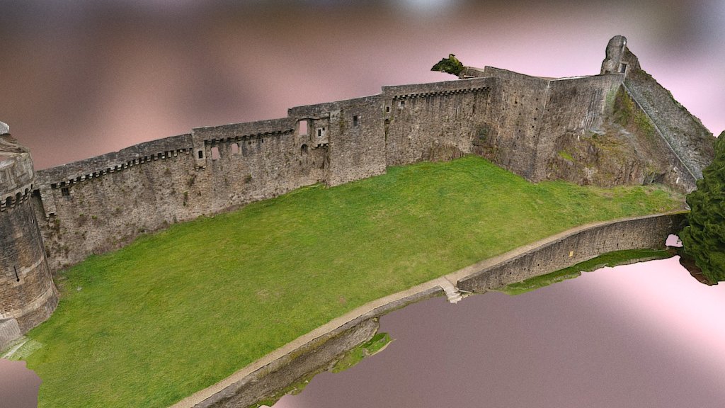 Rempart Scenery 2 - lower part Draft - low poly - Download Free 3D ...