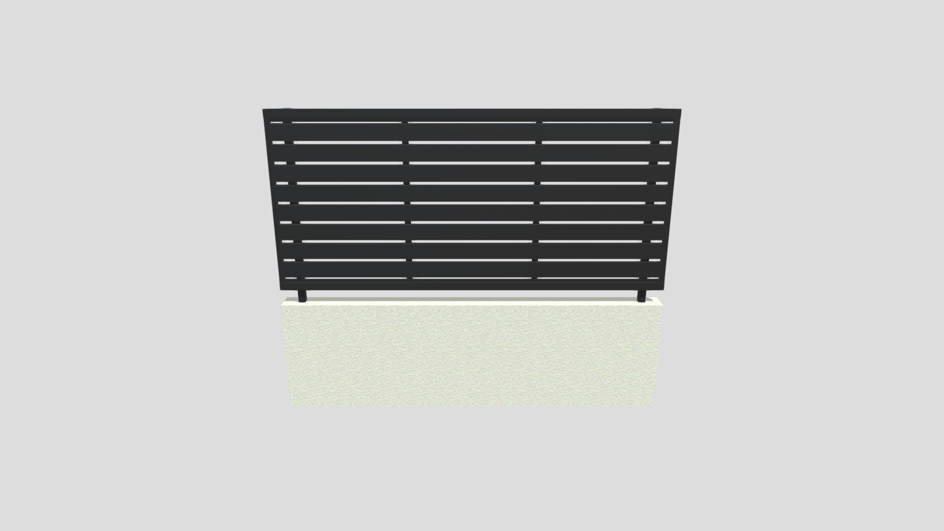 TAKASHO エバーアートフェンスセンシア横パネル_ブロック付きH2010 - Download Free 3D model by GLD ...