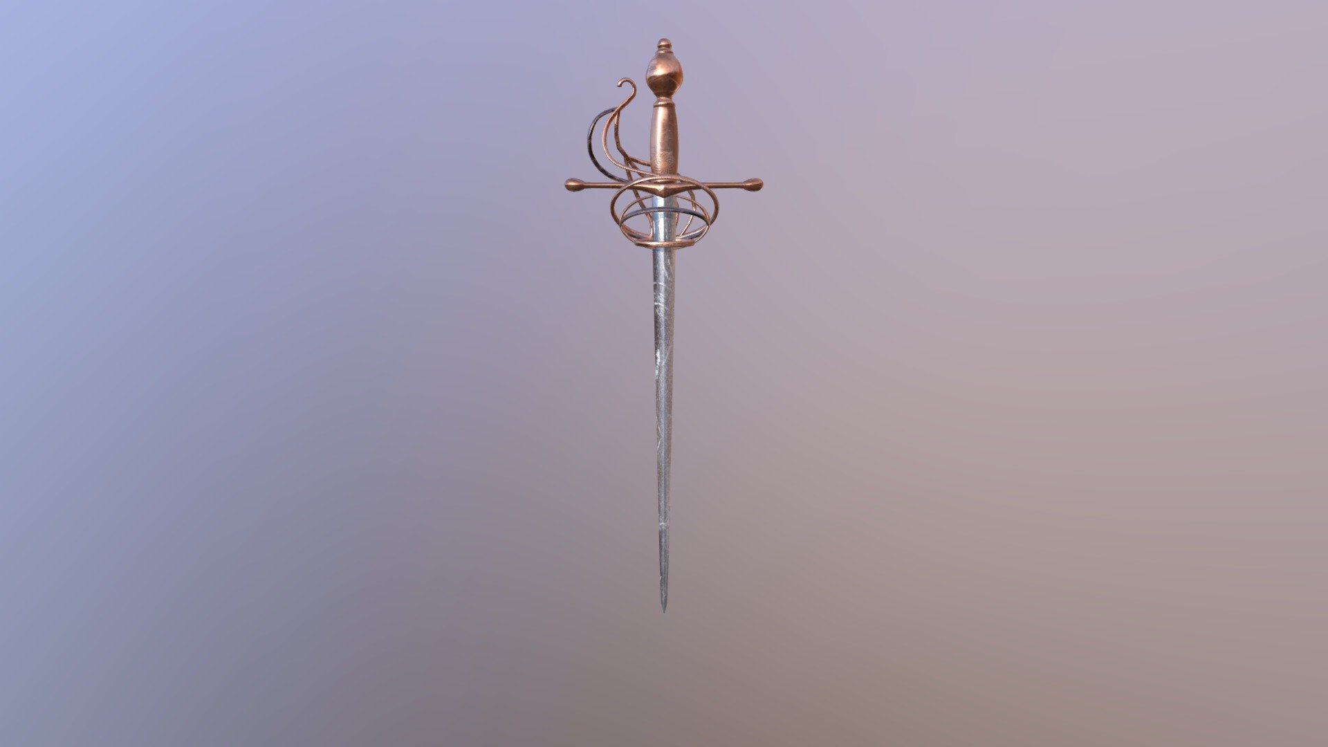 Rapier Sword - 3D model by danigm [6ffb36f] - Sketchfab