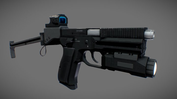 Pistol-handgun 3D models - Sketchfab