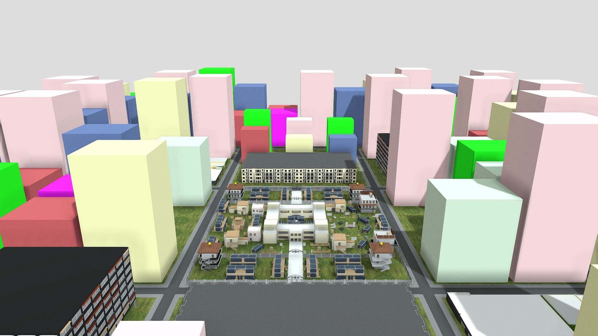 King Nuketown Yandere Simulator Multiplayer Map - 3D model by PIPO ...
