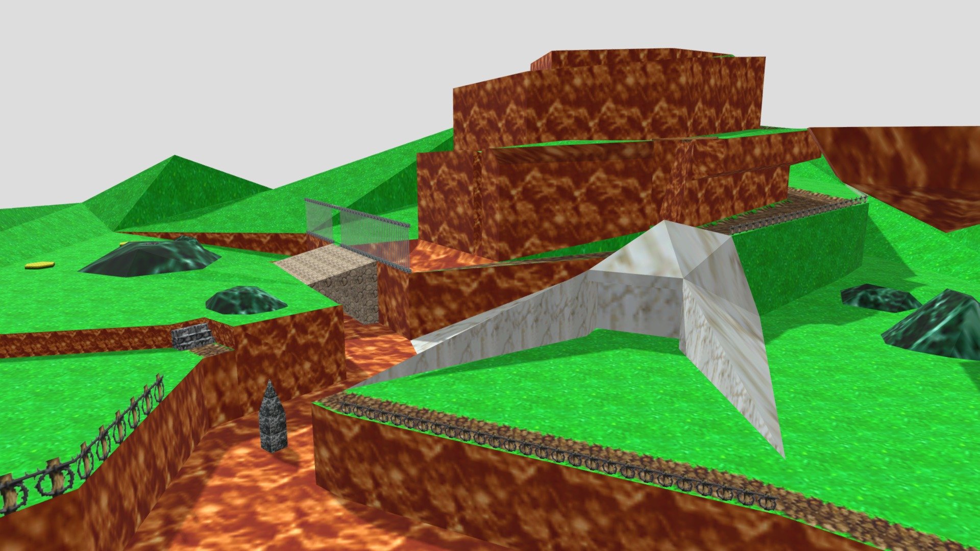 Super Mario 64 - Bob-omb Battlefield - Download Free 3D model by ...