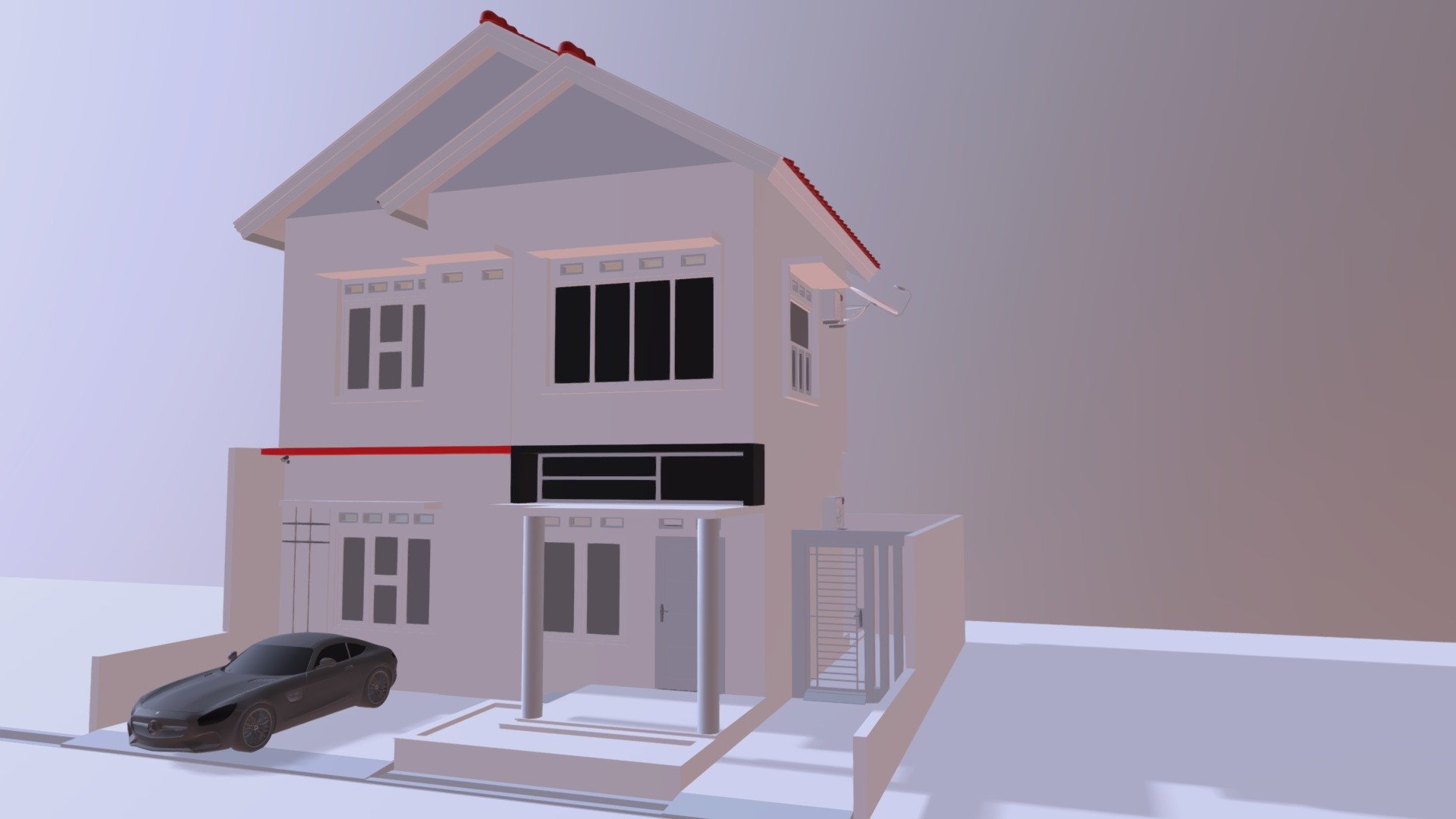 Simple House - 3D model by bloodyhands [6ffee6e] - Sketchfab