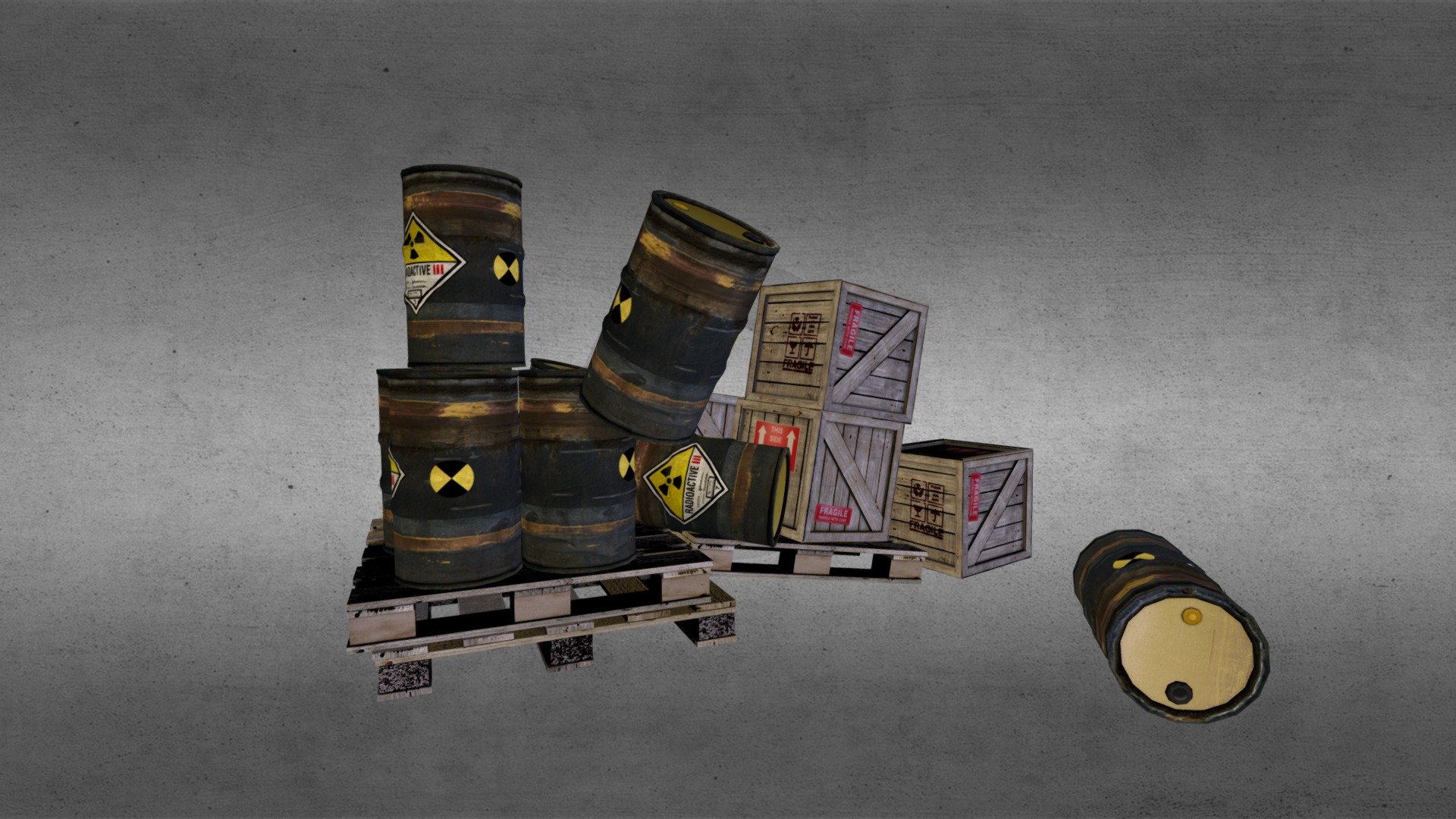 Box and Barrels test - 3D model by César Cortés (@cesarcortes) [6ut0rvf ...