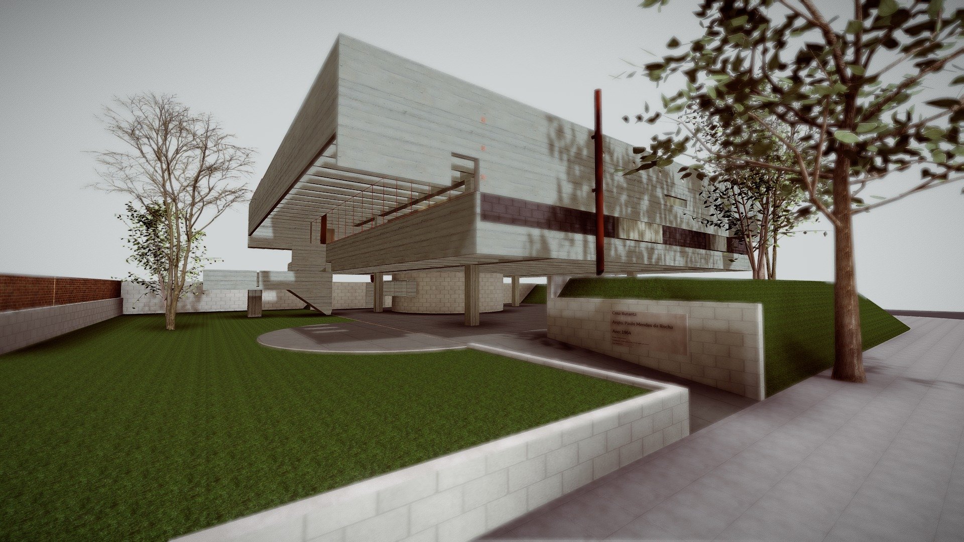 Paulo Mendes - Casa Butantã - 3D model by VEGA BRASIL | DESIGN (@Jaime ...