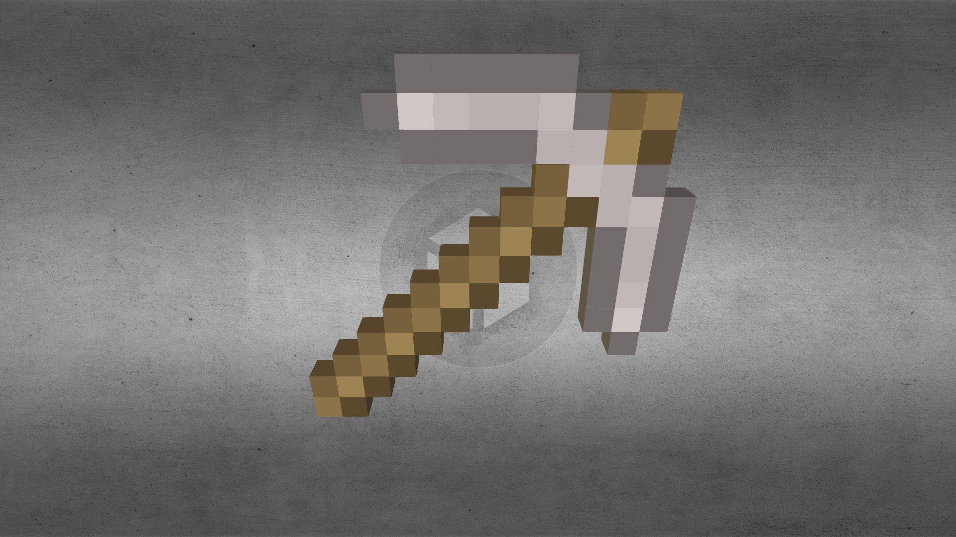 Minecraft_Pickaxe - 3D model by Calummccormick [7005317] - Sketchfab