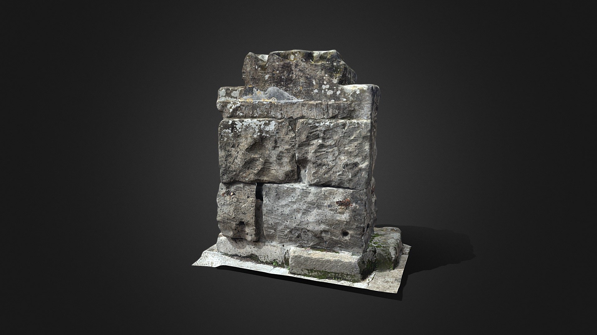 Ruin stone wall in Pompeii - Download Free 3D model by chabychab ...