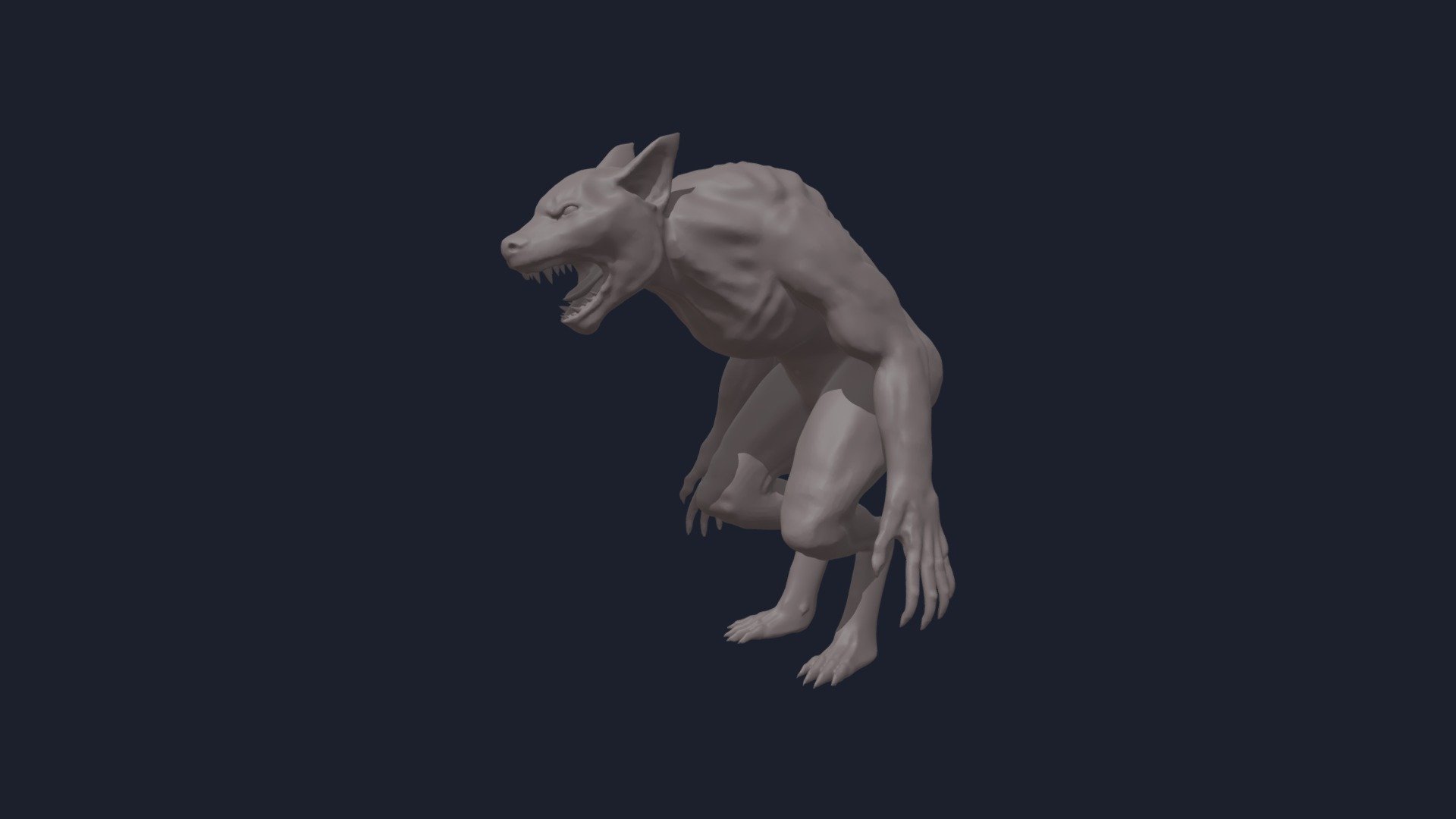 Werewolf - 3D model by Lucy.art.CZ (@Lucy-art-CZ) [700838a] - Sketchfab