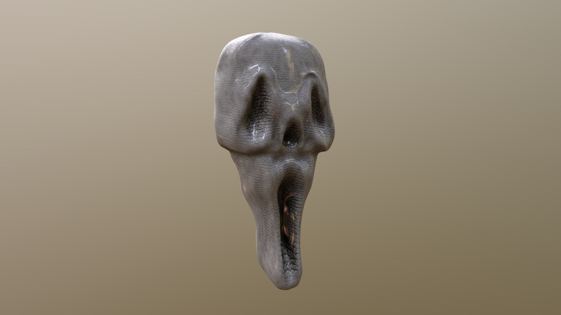Scream mask - 3D model by g13nn4 [7009ab8] - Sketchfab