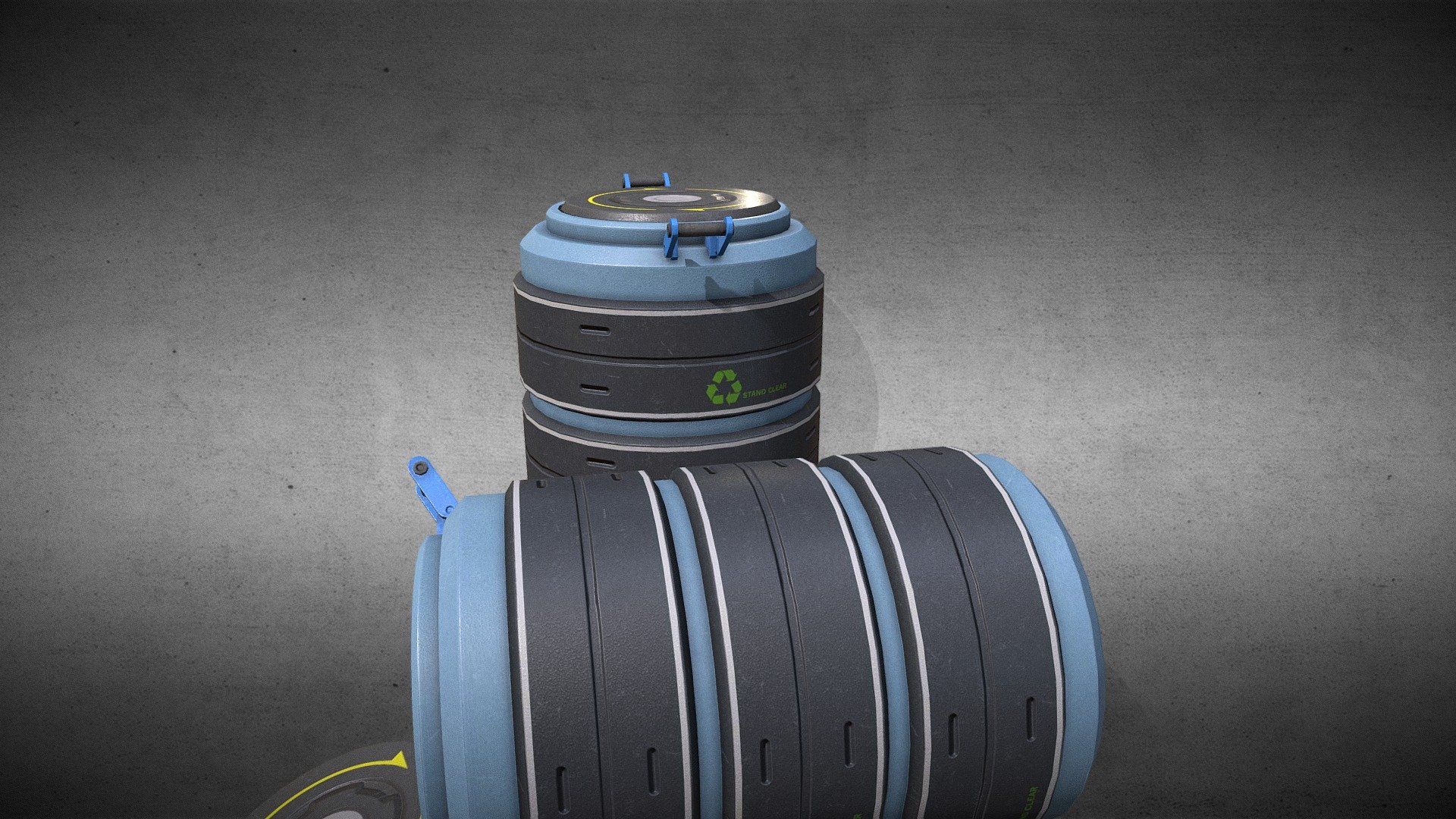 Scifi Recycle Bin - Download Free 3D model by naazare_manish ...
