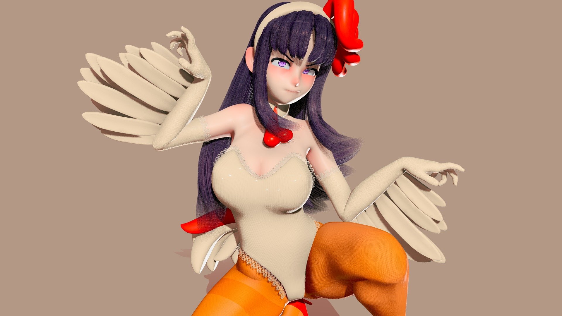 Estela (Unwilling Chicken) - 3D model by Amarillo (@AmarilloArts) [700eac7] - Sketchfab