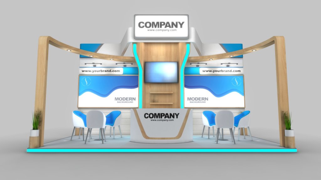 Exhibition Booths - A 3D model collection by BrendanM2 - Sketchfab
