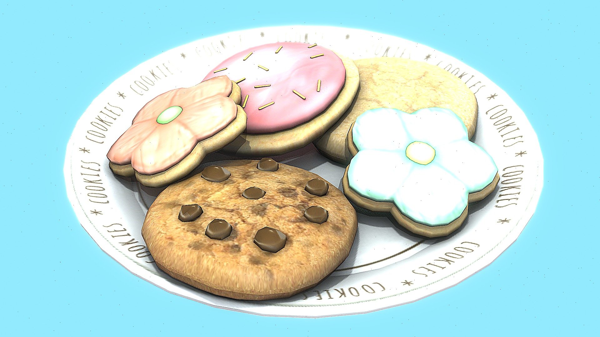 Cookies - 3D model by ₦₥₵ ฿₵ (@nmcbc) [701303f] - Sketchfab