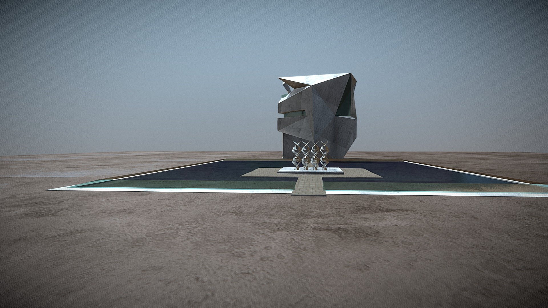 Concrete, Angle Art, Bunka, Building - 3D model by TRYFIELD [7014a7f ...