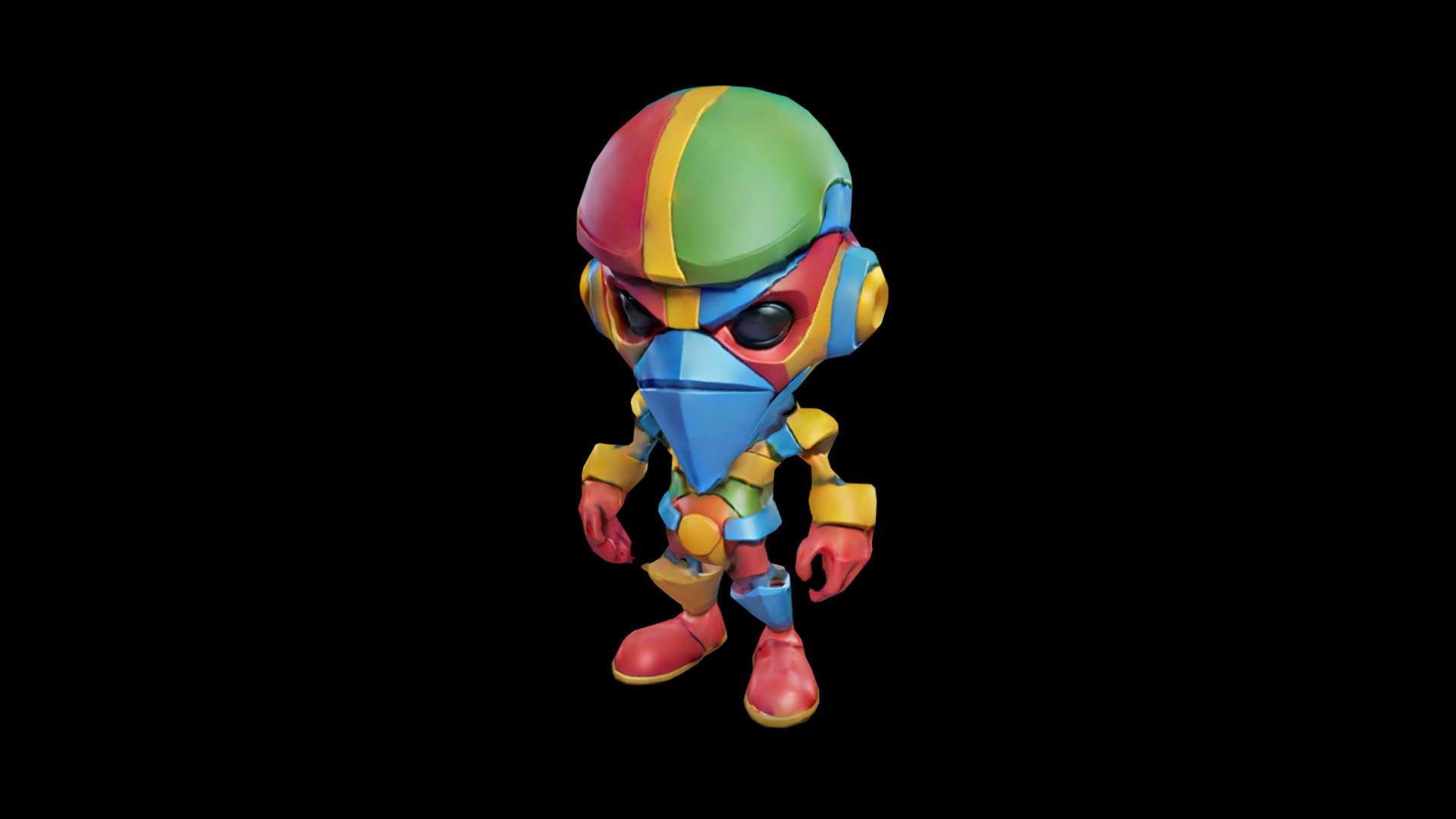 The image features a 3D render of a robot charac - Download Free 3D ...