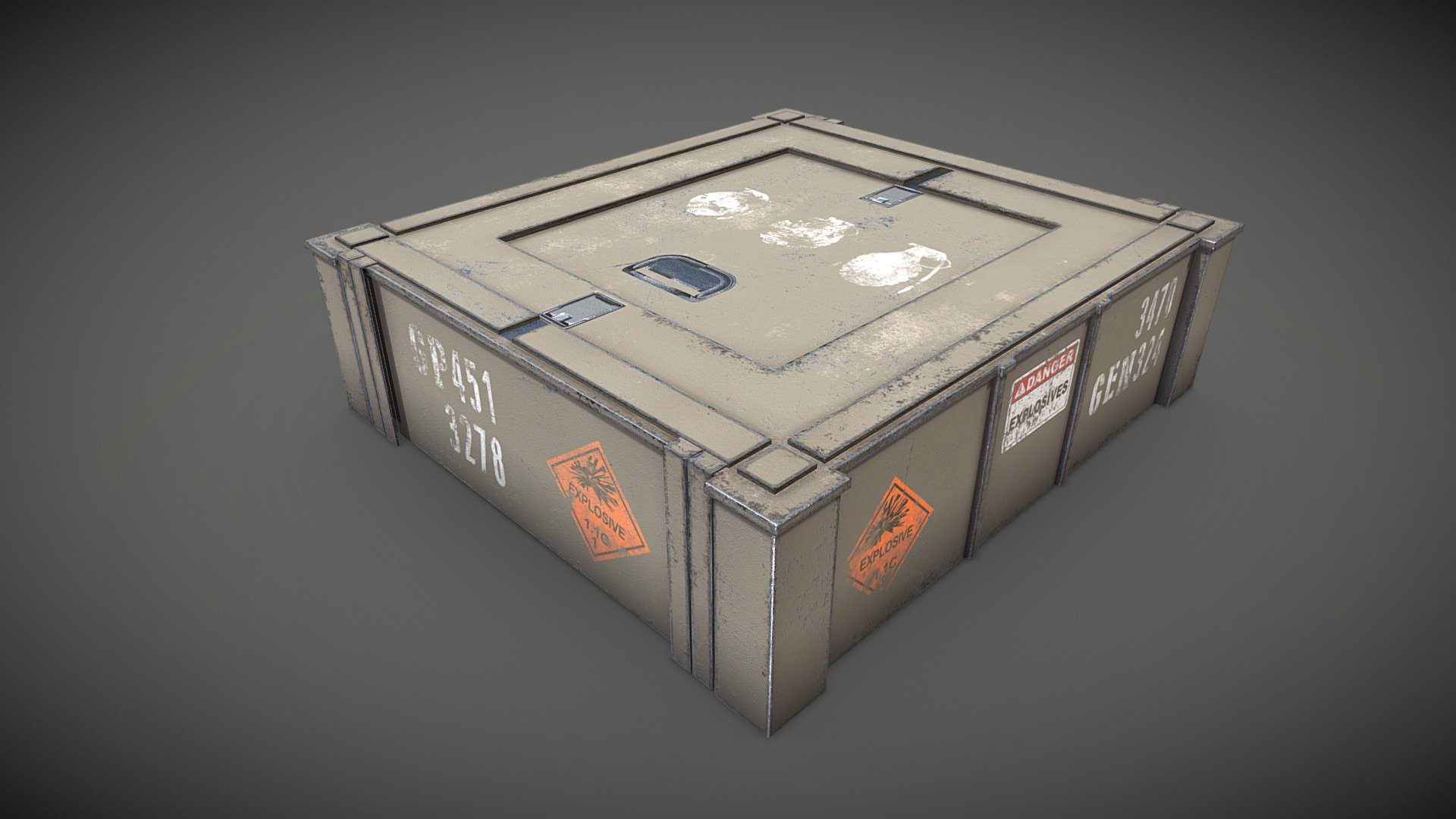 Military style grenade crate - Download Free 3D model by Sousinho ...
