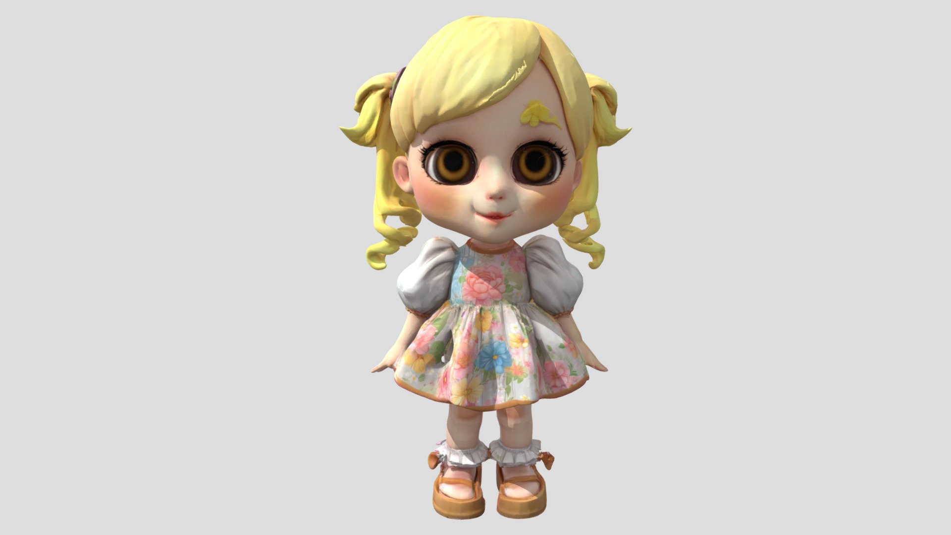 Petal Pixie Rin - chibi - Download Free 3D model by Brian Trepanier (@CMBC) [70231f2] - Sketchfab