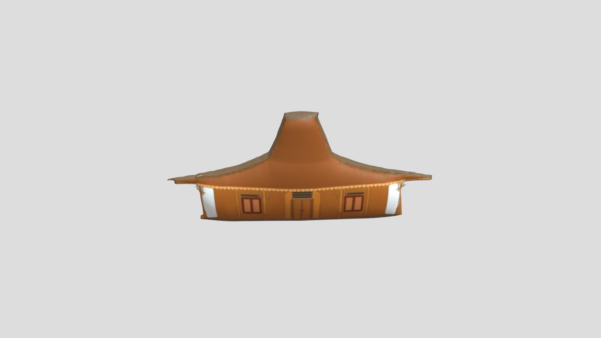 Rumah Joglo Jawa Timur - 3D model by putriindah02 [7023300] - Sketchfab