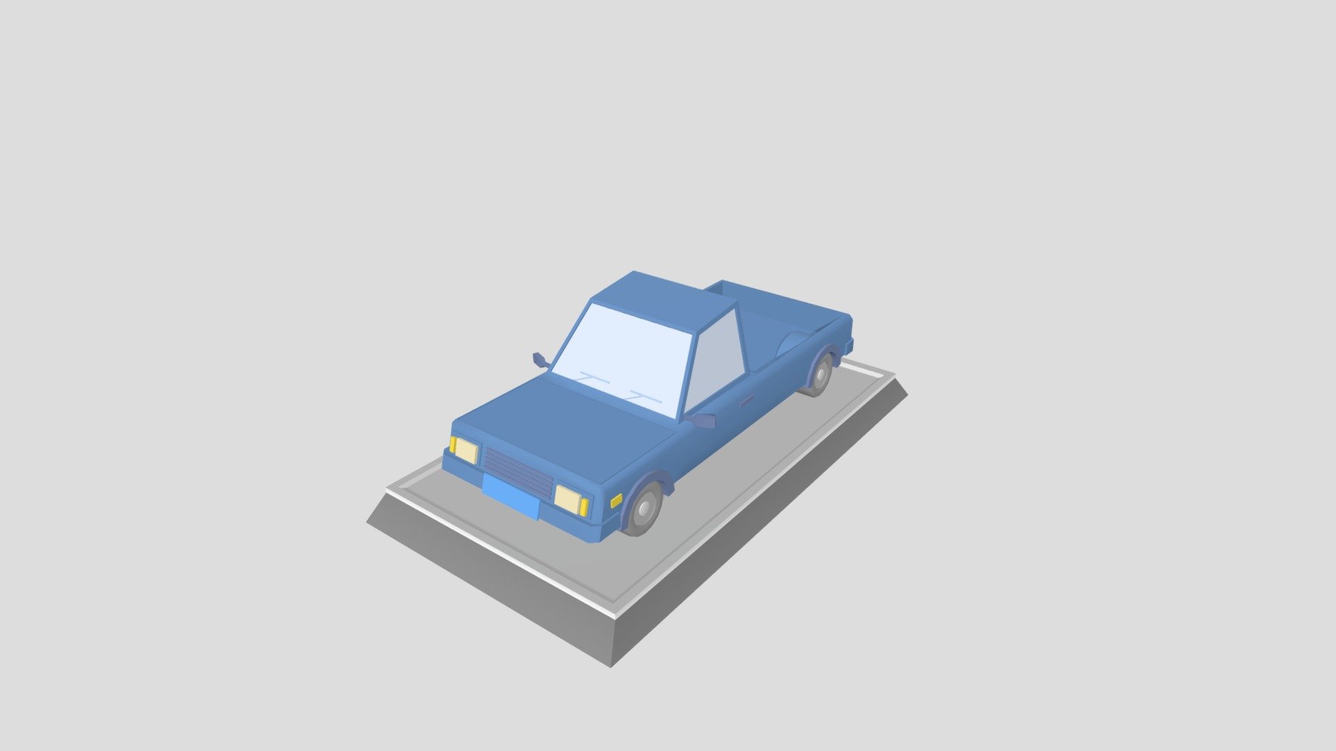 Low Poly Car Truck - 3D model by ruslanmikaielian [7026a10] - Sketchfab