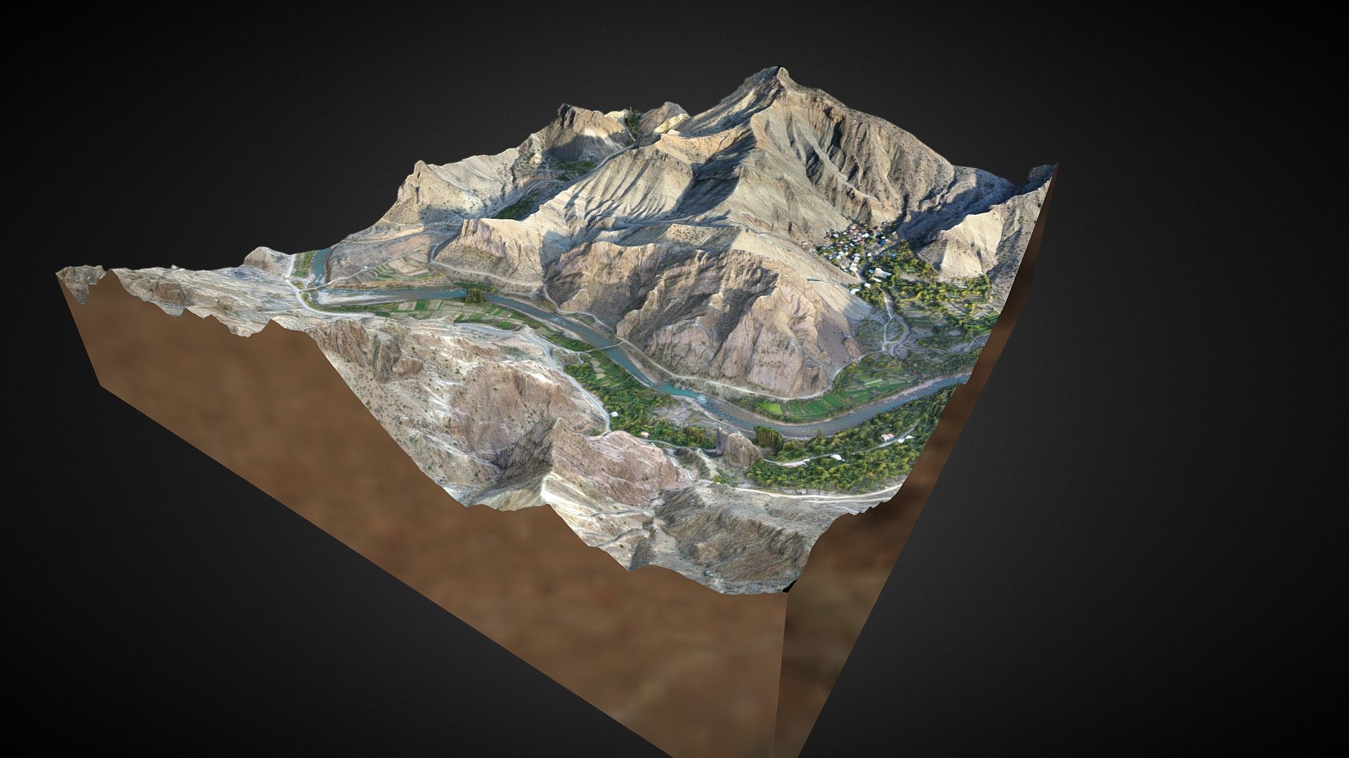 3D Mountain Model #1 / Artvin-Yusufeli - 3D model by Havadan Harita ...