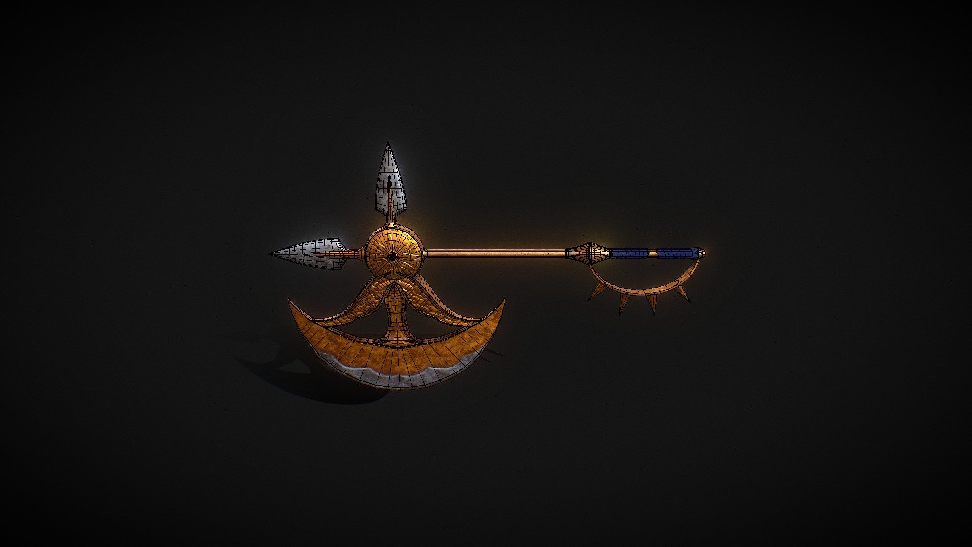 Escanor Axe - Roblox Asset - 3D model by Mushyy (@Mushyyyyy123 ...