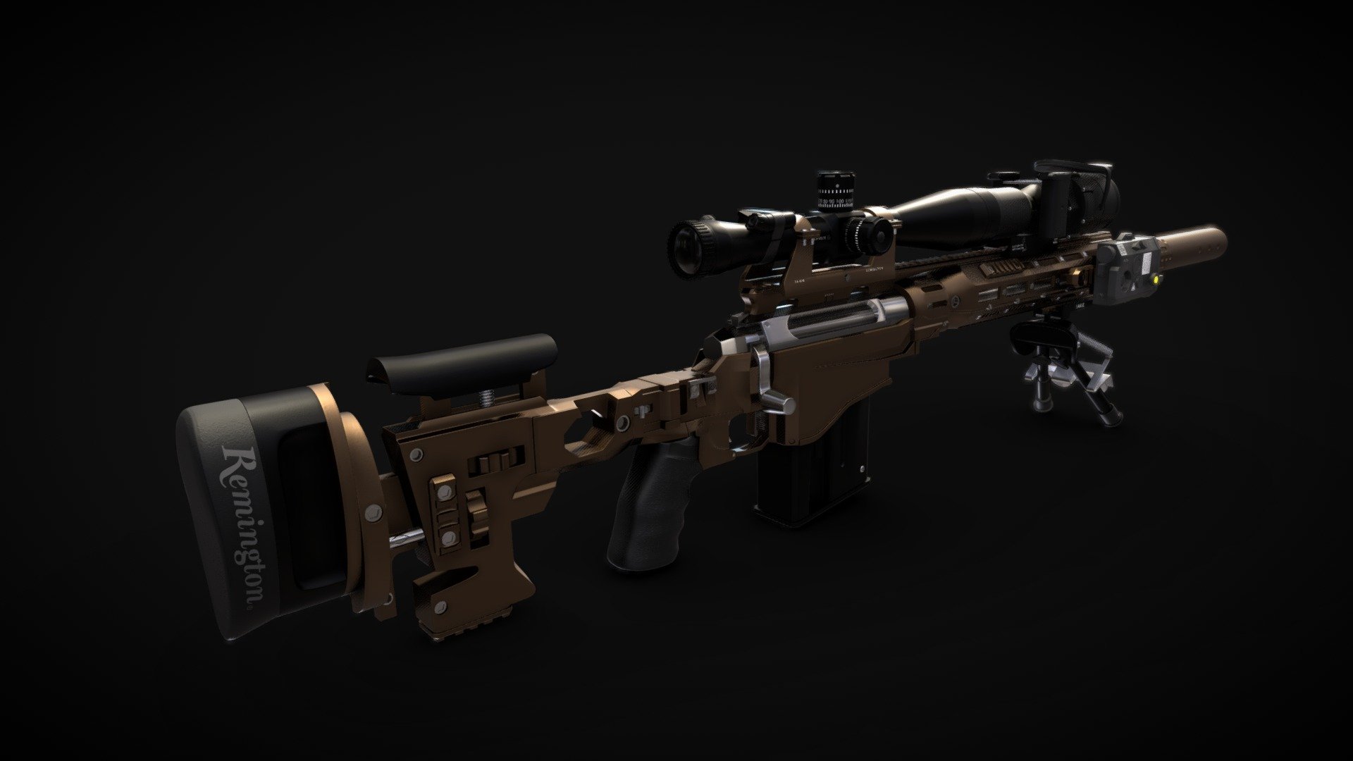 Remington MSR Sniper Rifle - 2014 - 3D model by James Marro ...