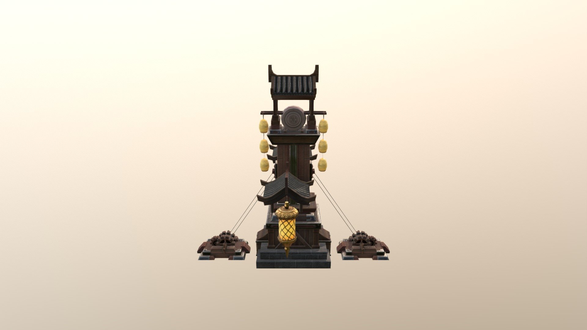 A small tower - 3D model by xiuyuang [702b506] - Sketchfab