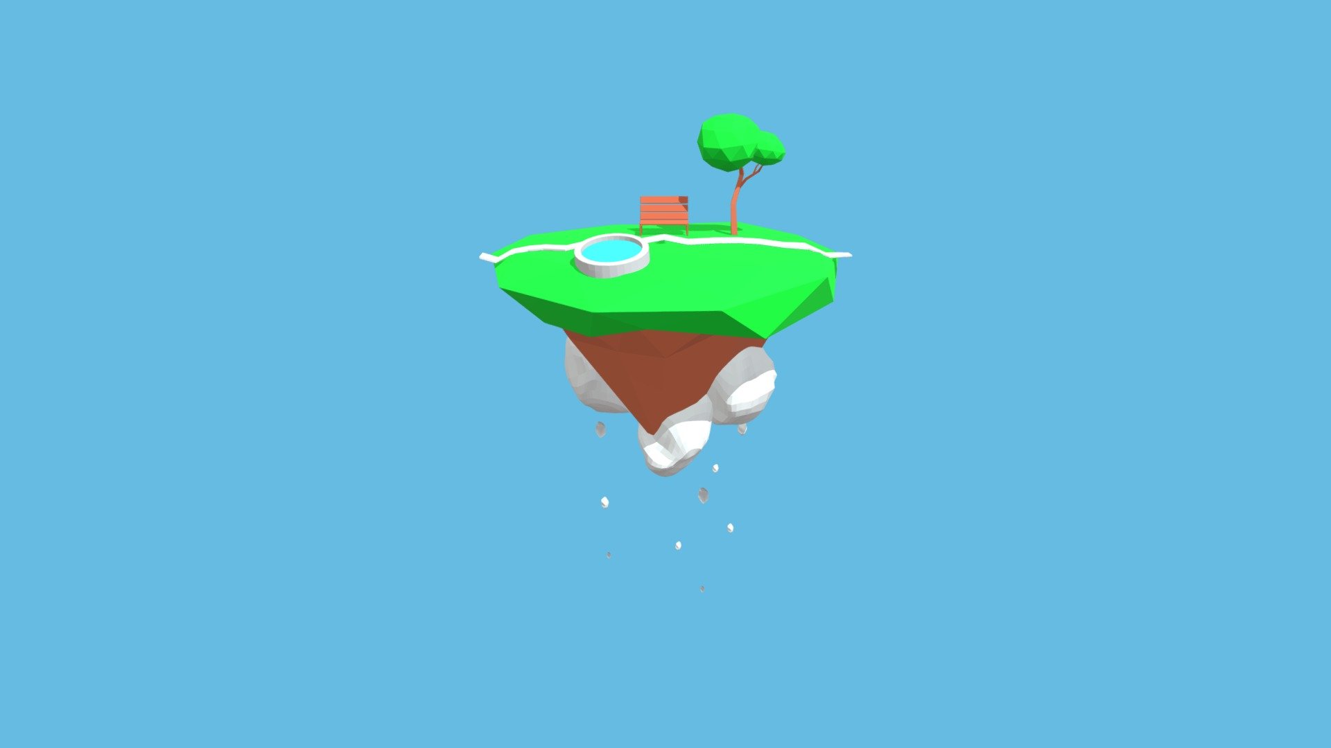 floating land - 3D model by valleleo [702c085] - Sketchfab