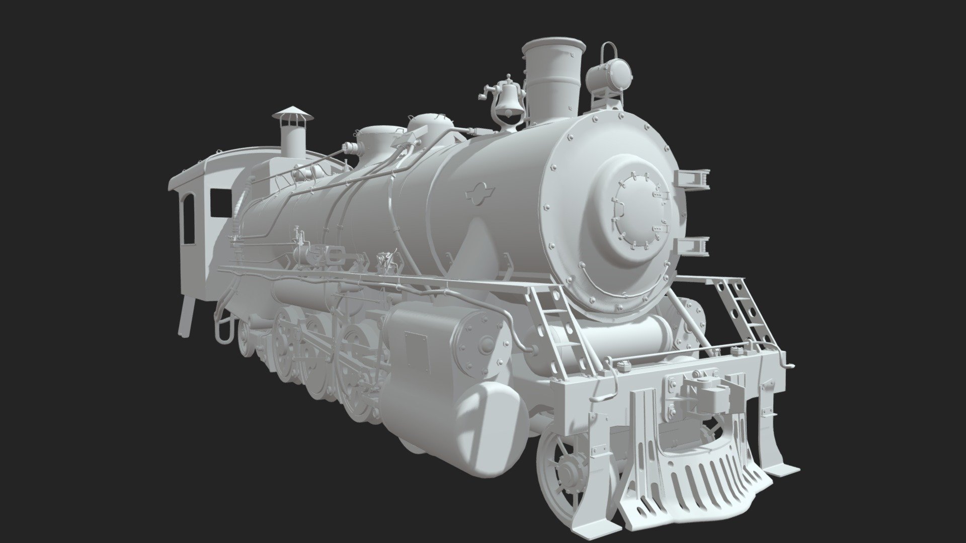 Locomotive, Valley Railroad 3025 inspired - 3D model by Sculptyfix ...