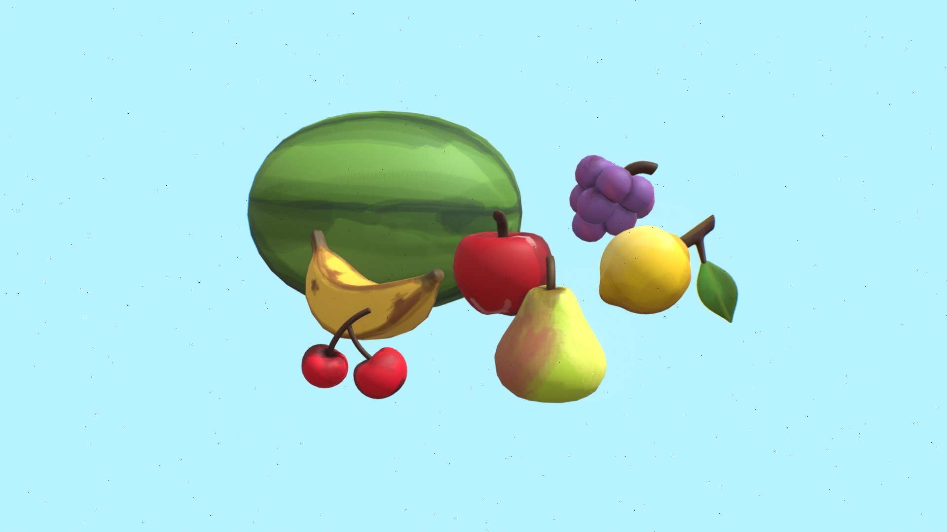Fruits - Buy Royalty Free 3D model by Sare (@sare3d) [702f27d ...