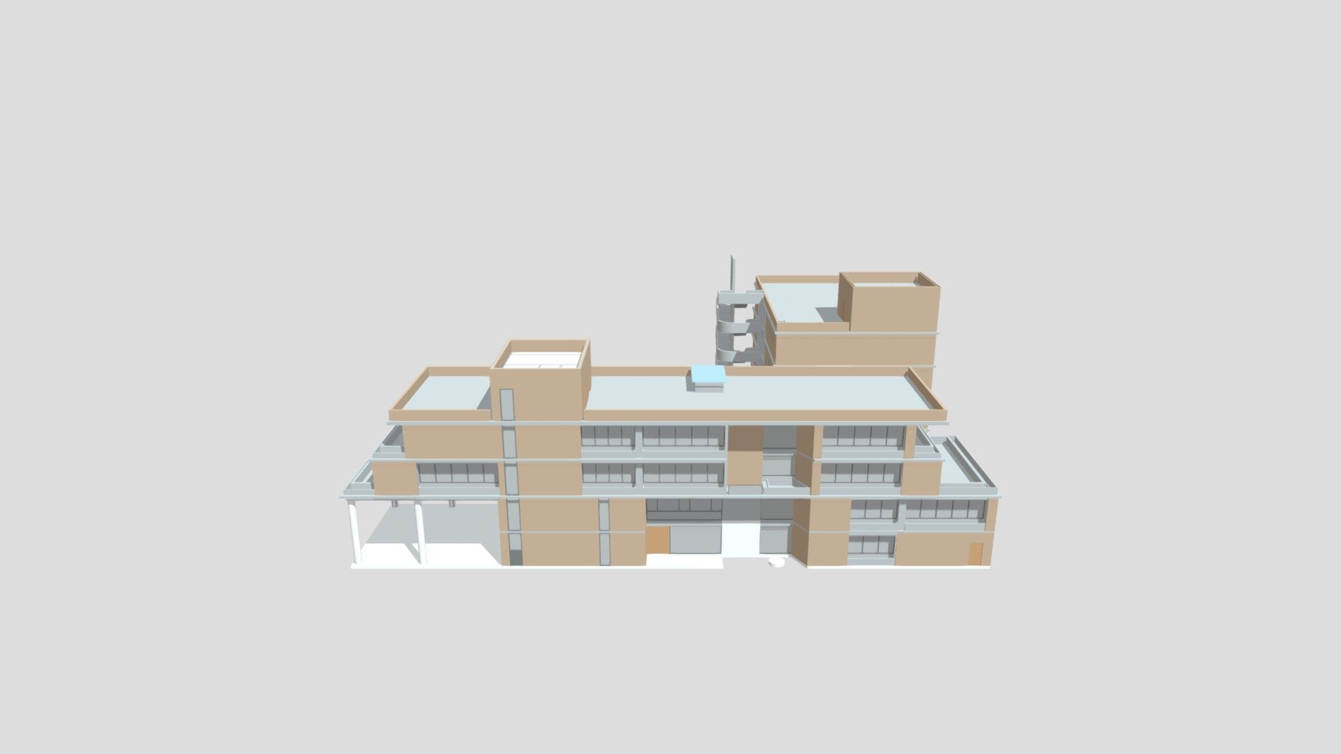 250213_ Design Model_ISDM Institutional Block - 3D model by Studio ...