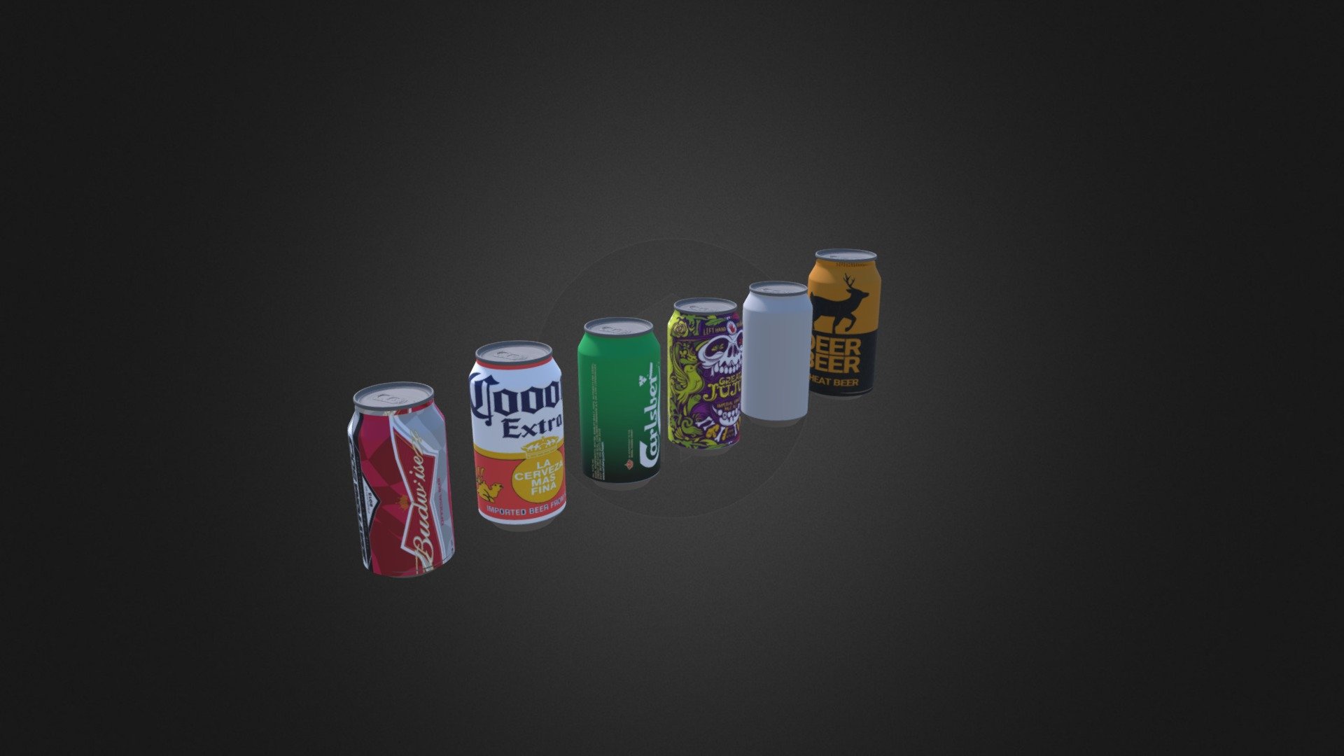 Beer Cans - Buy Royalty Free 3D model by cgaxis [702ff52] - Sketchfab Store