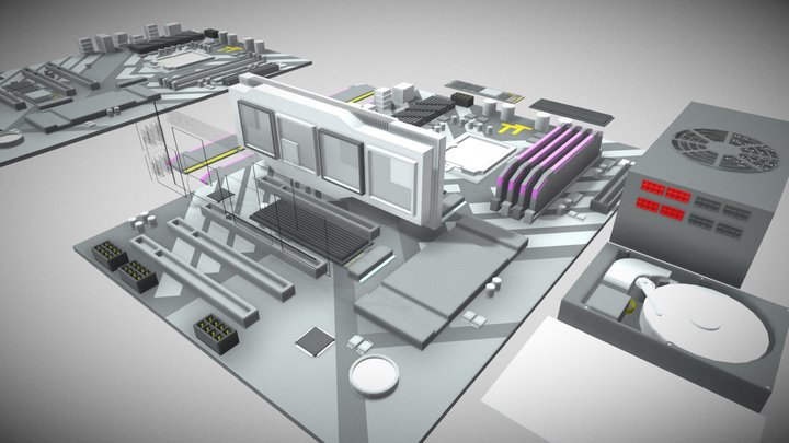 Motherboard 3D models - Sketchfab