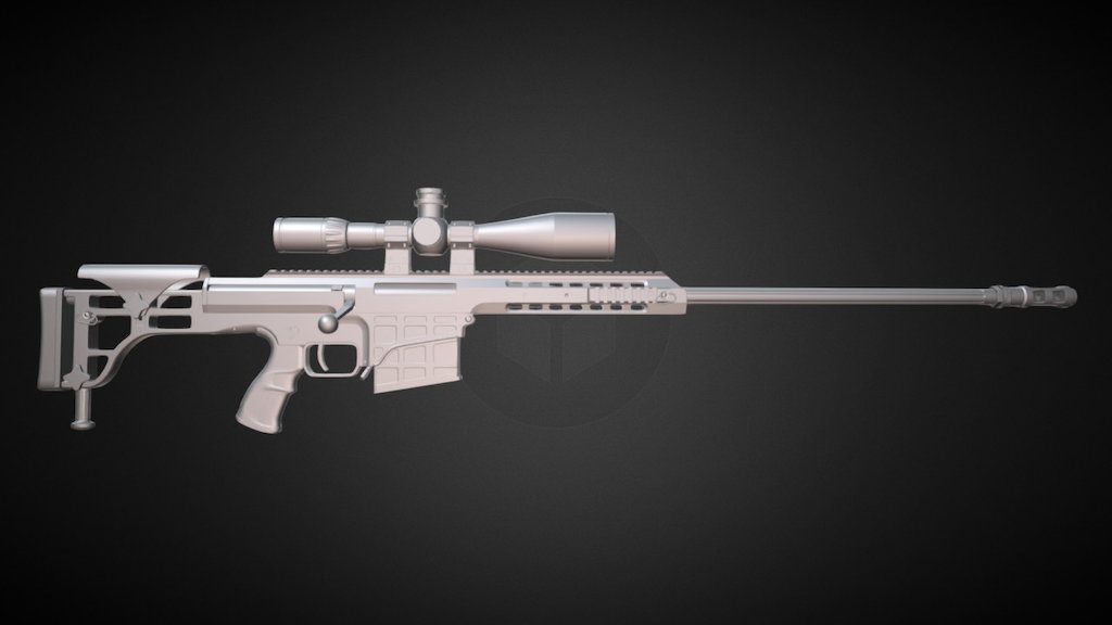 Barrett m98b - 3D model by KrossPhaire3D [7035afb] - Sketchfab