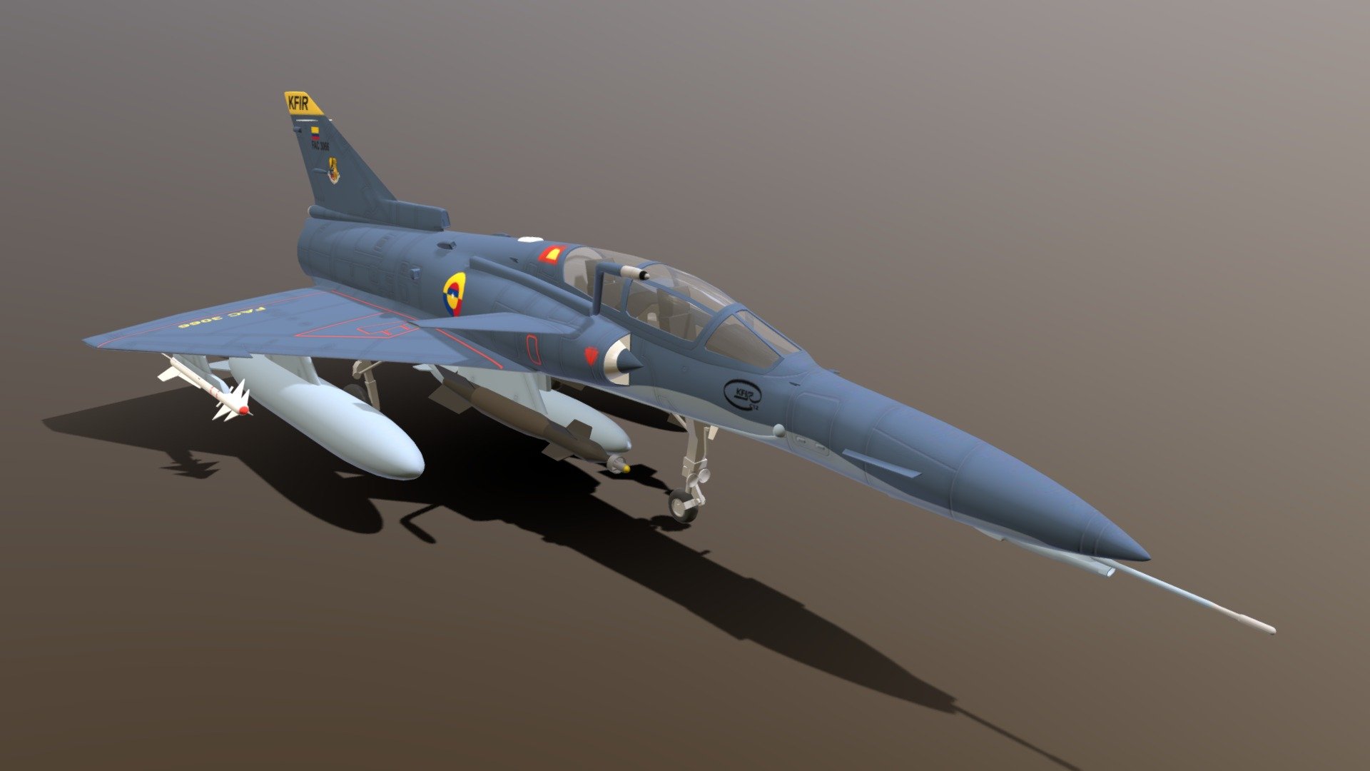 Colombian Kfir C.10 - Download Free 3D model by 42manako [7035bc9] - Sketchfab